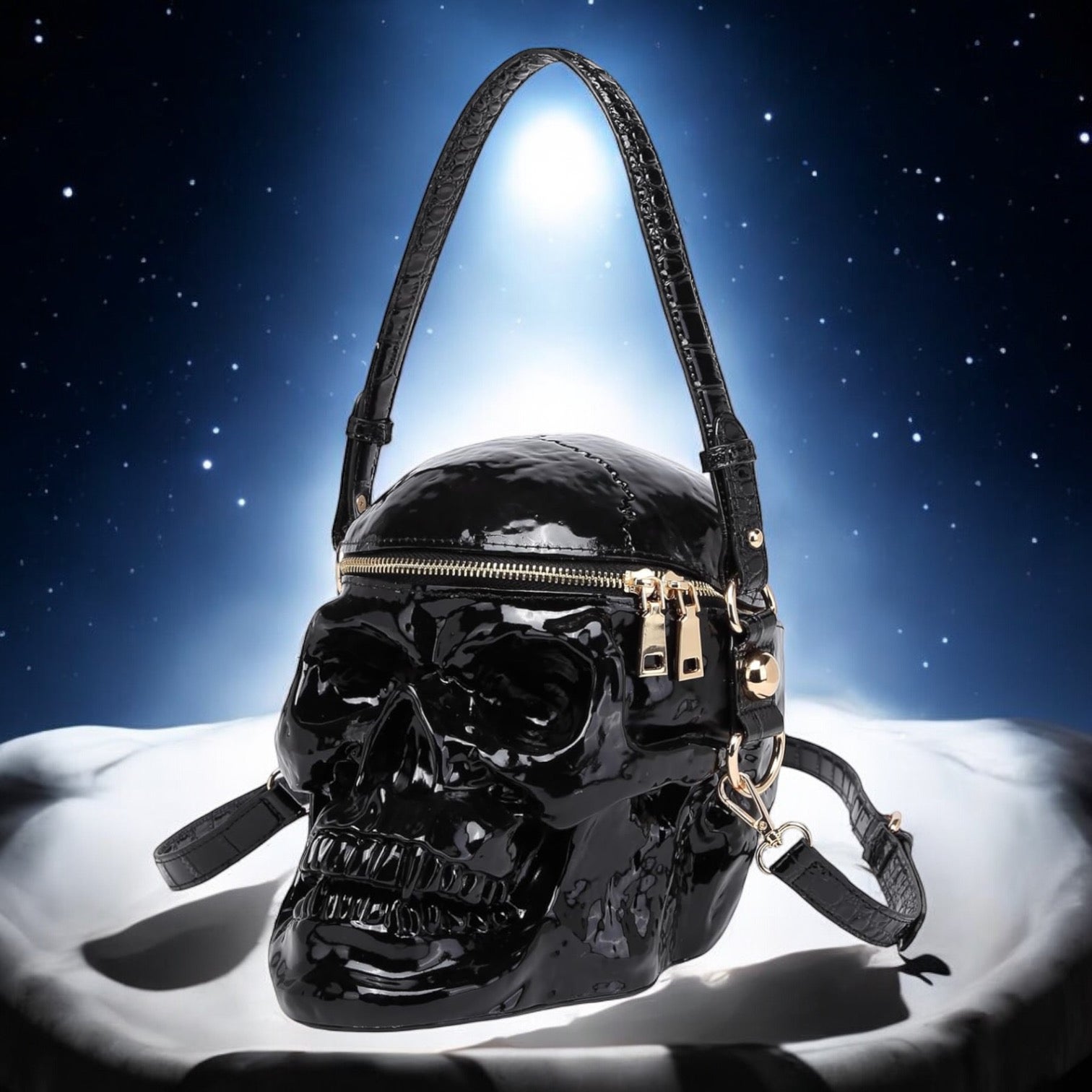 Skull Shaped Purse Crossbody Shoulder Bag or Top Handle Weird Gothic ...